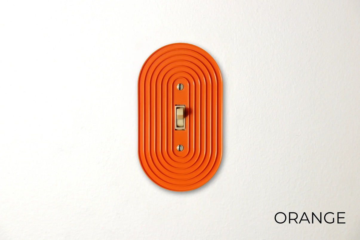 Elegant Round Light Switch Cover Plate, Decora Rocker and Power Outlet ...