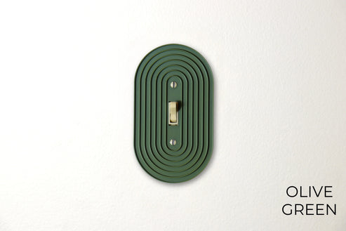 Elegant Round Light Switch Cover Plate, Decora Rocker and Power Outlet ...
