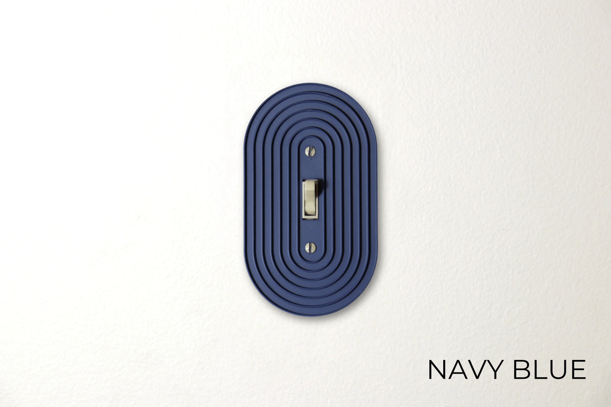 Elegant Round Light Switch Cover Plate, Decora Rocker and Power Outlet ...